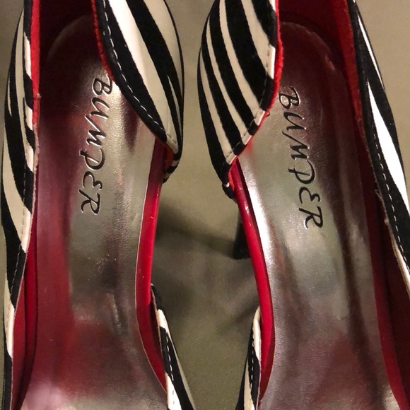 Bumper | Shoes | Bumper Zebra Print Style Heels Womens Shoes | Poshmark